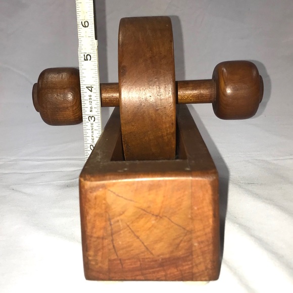Kitchen | Vintage Handmade Wooden Herb Grinder Roller Mill | Poshmark